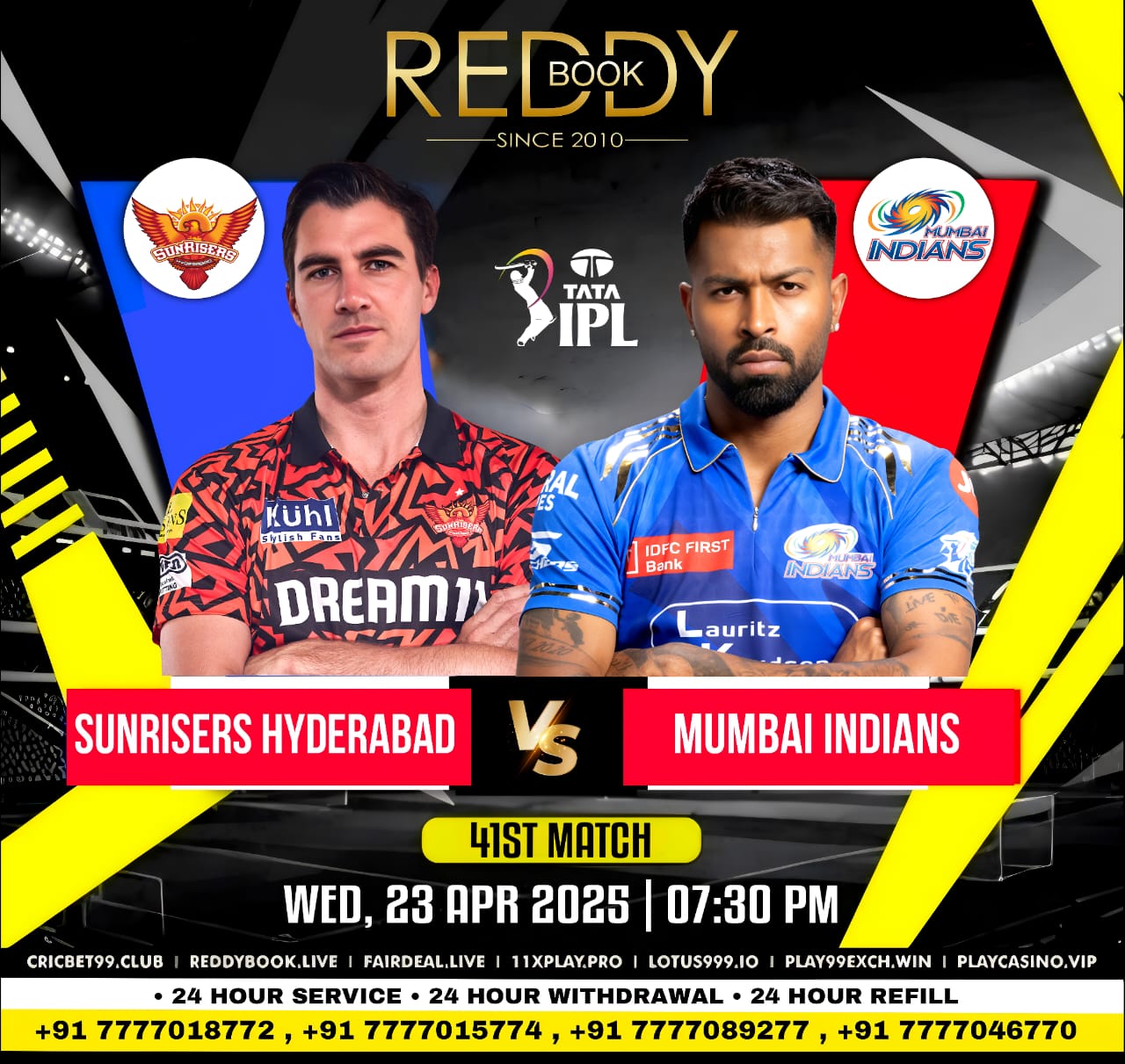 SRH vs MI Match Prediction - Who Will Win Today's IPL 2025 Match No 41? | Reddy Anna - Reddy ...